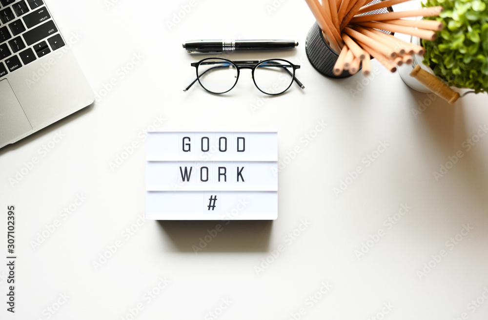 Good work Business Concept,Top view Stock Photo | Adobe Stock