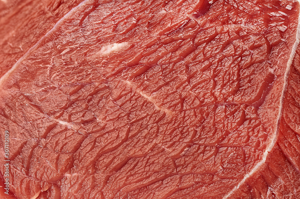 raw beef filet meat texture macro Stock Photo | Adobe Stock