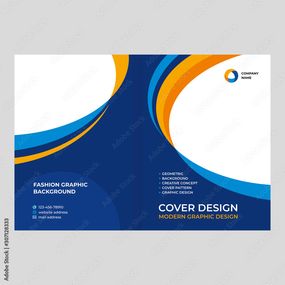 Cover design for presentations and advertising, creative layout of ...