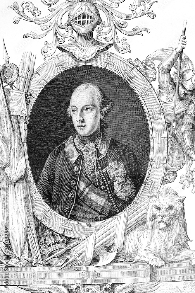 Joseph II, holy Roman emperor. Archduke of Austria. Born 1741, died ...