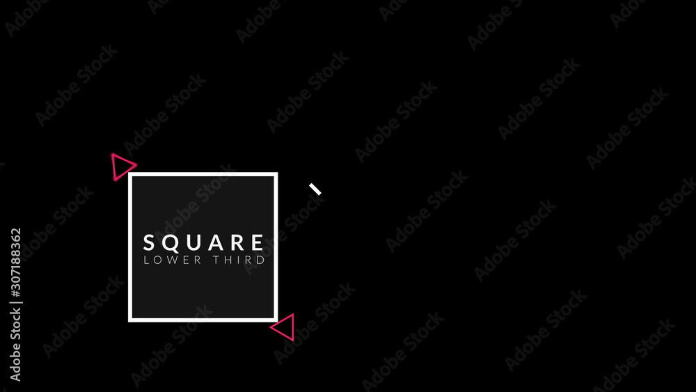 Dynamic Square Lower Third Stock Template | Adobe Stock