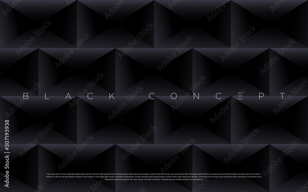 Minimalist black premium abstract background with luxury dark geometric ...
