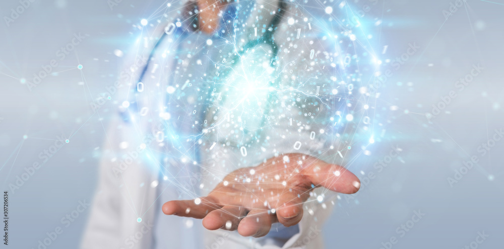 Scientist creating renewable and sustainable eco energy with electrical ...