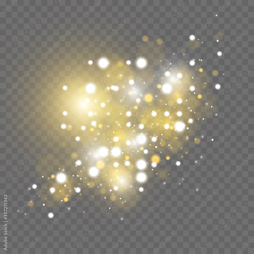 Beautiful sparks shine with special light. Vector sparkles on a ...