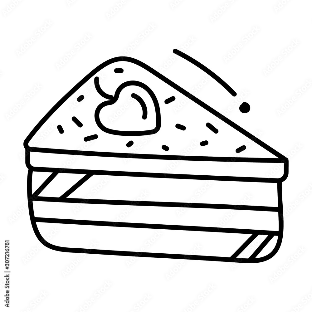 Slice Of Cake Drawing