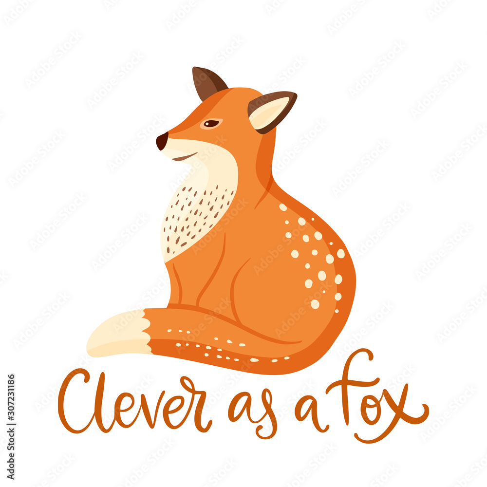 Clever Fox Cartoon