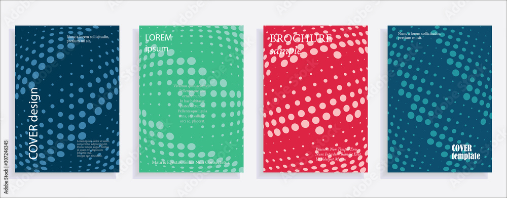 Minimalistic cover design templates. Set of layouts for covers, books ...