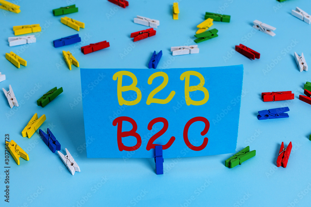 Handwriting text B2B B2C. Conceptual photo two types for sending emails ... Handwriting text B2B B2C. Conceptual photo two types for sending emails ...