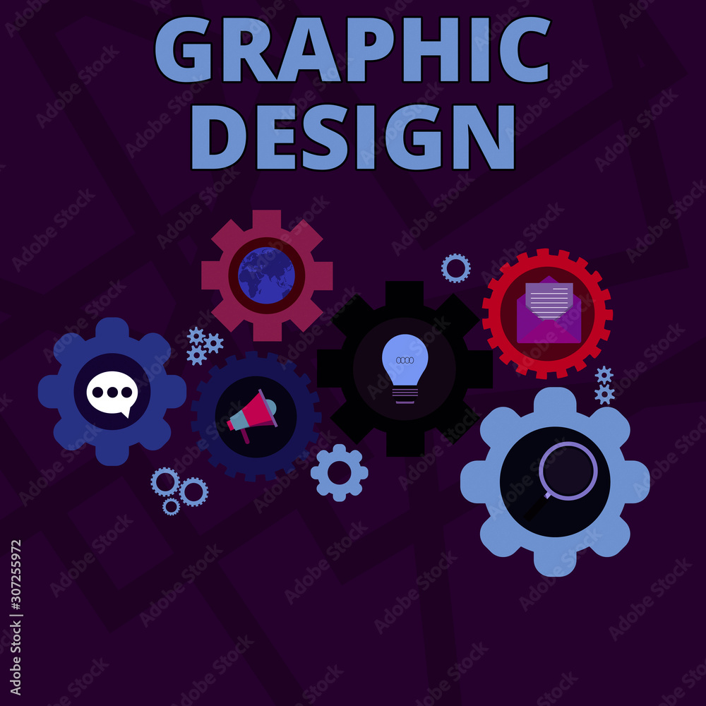 Word writing text Graphic Design. Business photo showcasing art or ...