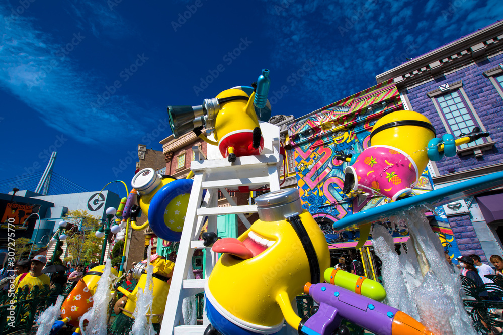 OSAKA, JAPAN - AUGUST 12, 2018: Photo of "FUN STORE at MINION PARK ...