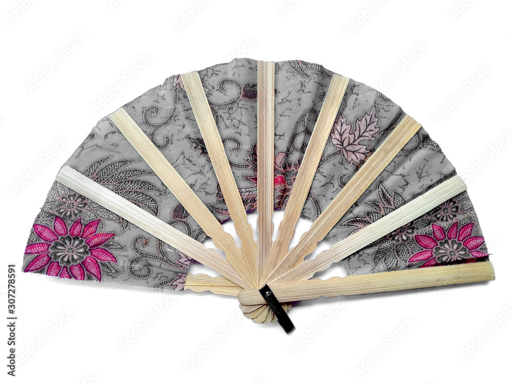 Hand fan from Bali Indonesia. Kipas Tangan Motif Batik or hand fan ...