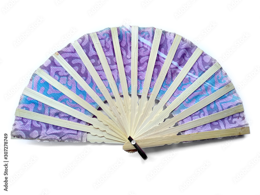 Hand fan from Bali Indonesia. Kipas Tangan Motif Batik or hand fan ...