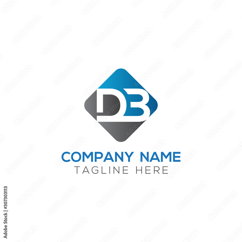 Initial DB Letter Logo With Creative Modern Business Typography Vector ...