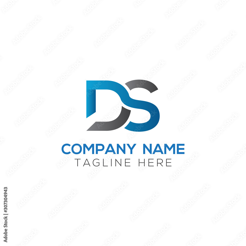 Initial DS Letter Logo With Creative Modern Business Typography Vector ...