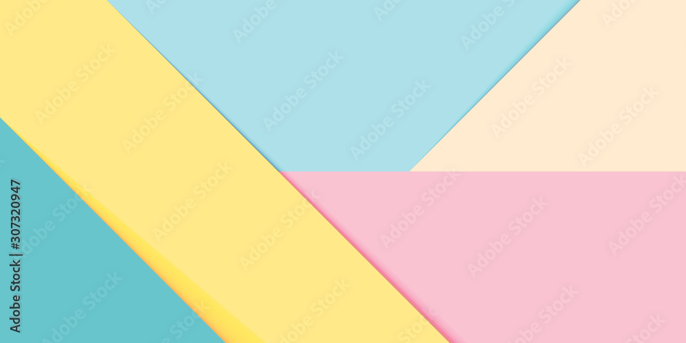 pastel paper background, banner layout Stock Vector | Adobe Stock
