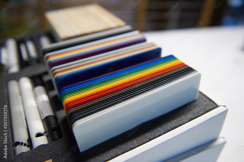 designer pantone colour swatches plastic laminate example set in and ...