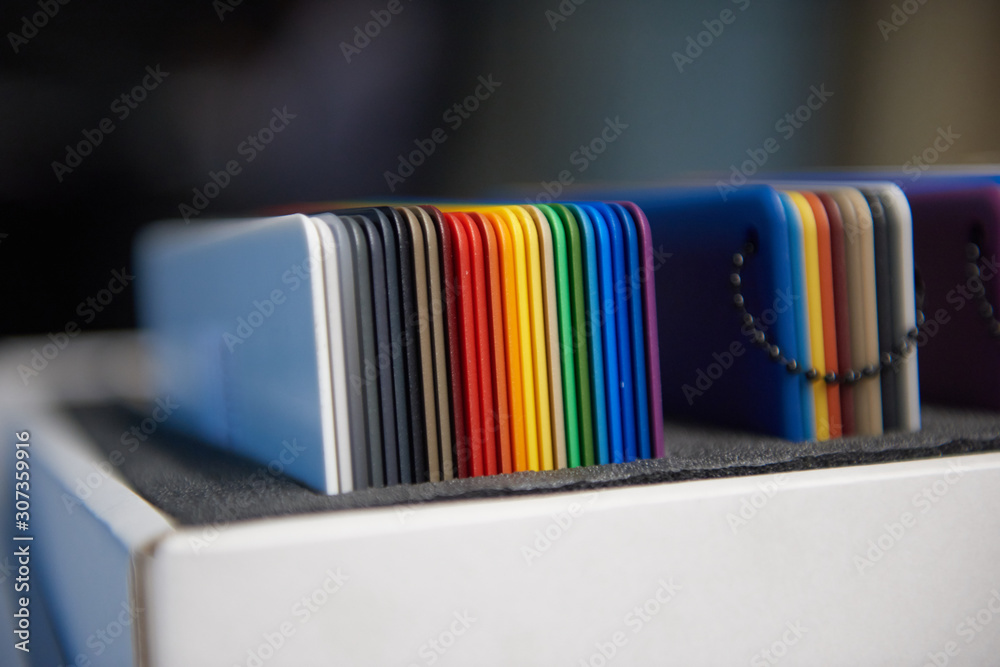 designer pantone colour swatches plastic laminate example set in and ...