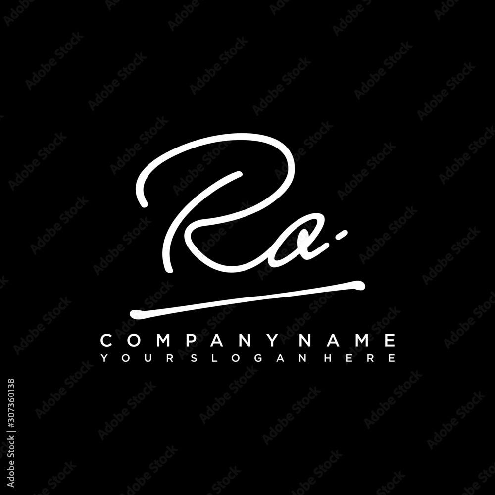 RO initials signature logo. Handwriting logo vector templates. Hand ...