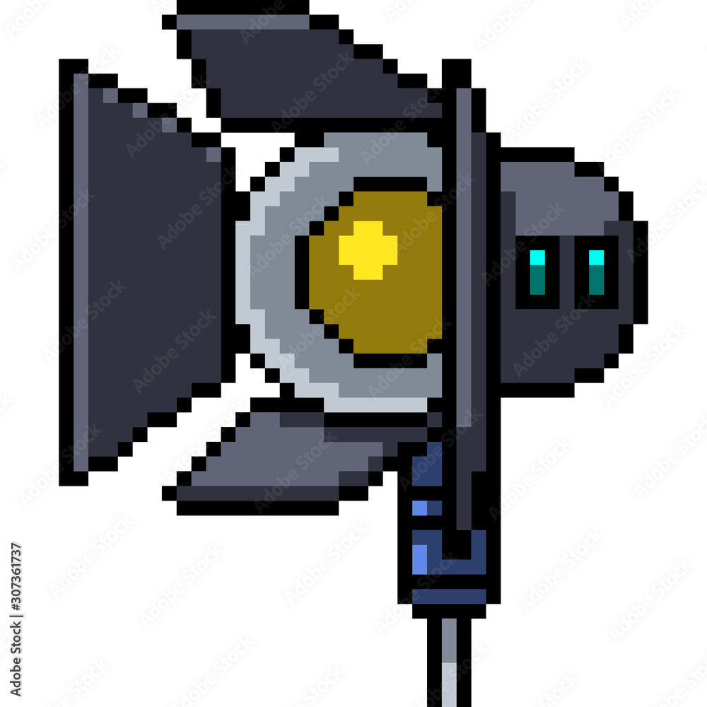 vector pixel art spotlight Stock Vector | Adobe Stock