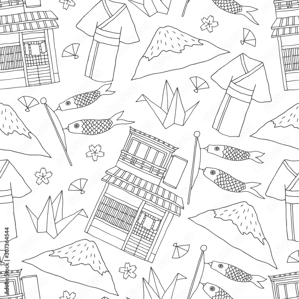 Pattern japan line art japanese social media traditional modern ...