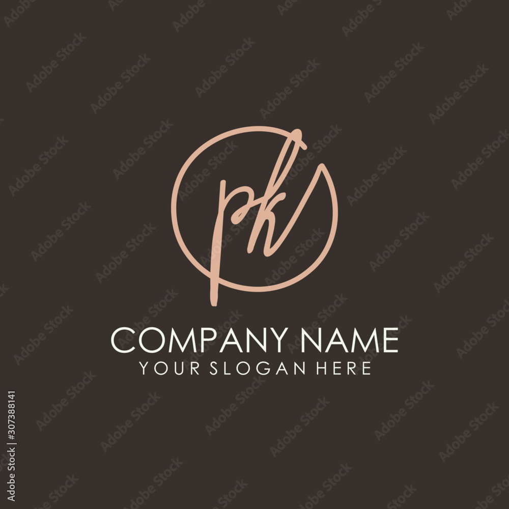 PH initials signature logo. Handwritten vector logo template connected ...