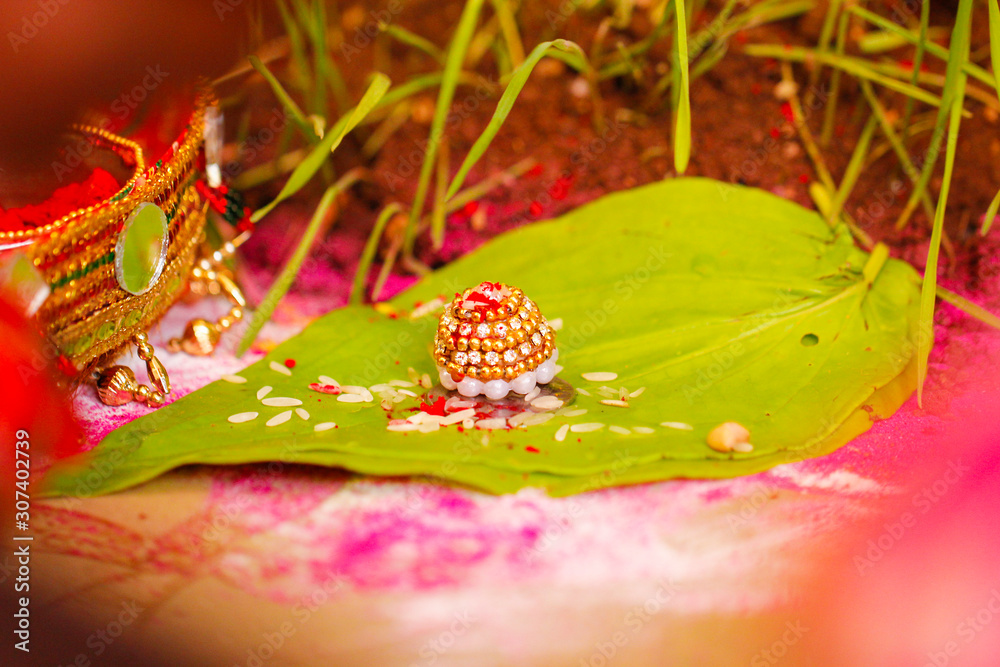 Traditional indian wedding ceremony in Hinduism photography : Green ...