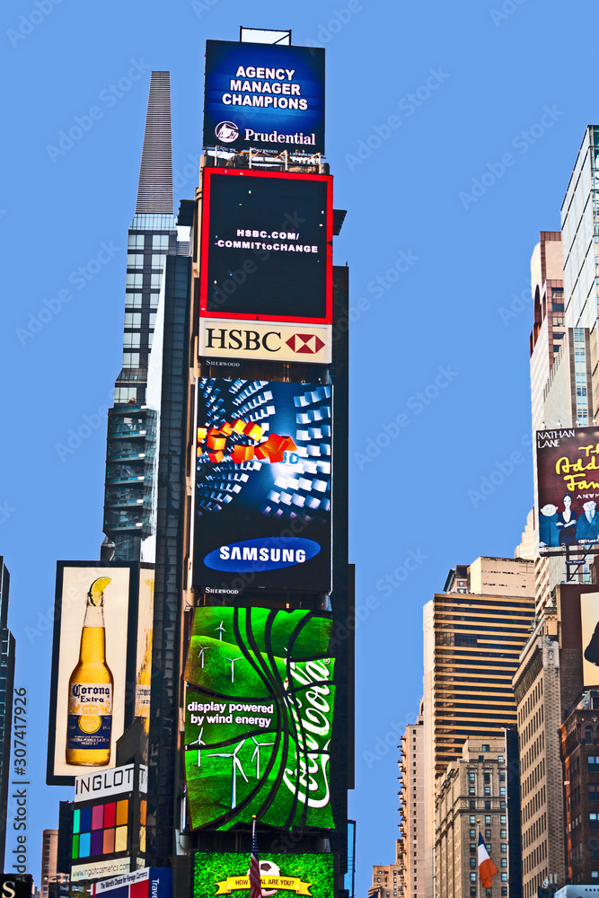 Times Square is a symbol of New York City Stock Photo | Adobe Stock