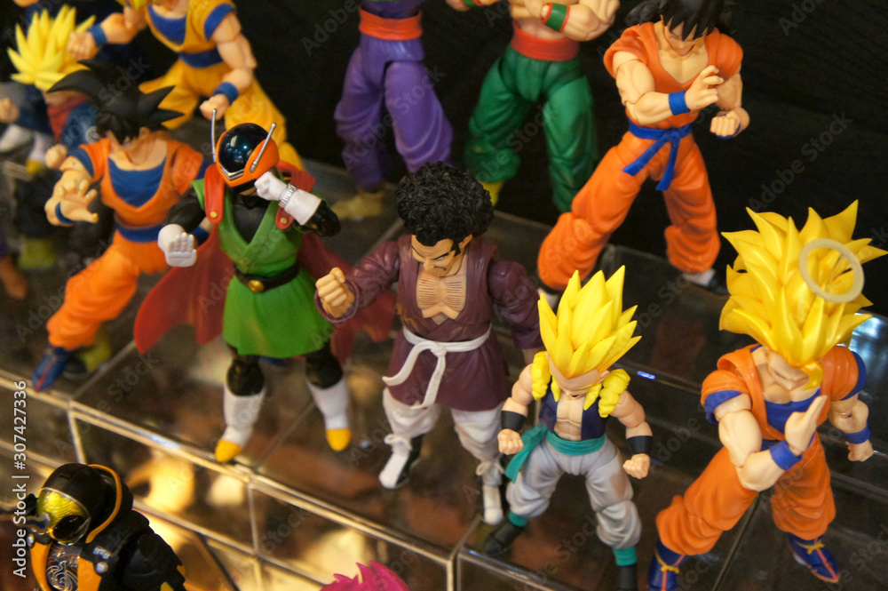 KUALA LUMPUR, MALAYSIA -APRIL 16, 2019: Selected focused of model scale ...