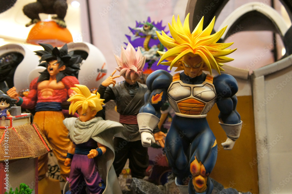 KUALA LUMPUR, MALAYSIA -APRIL 16, 2019: Selected focused of model scale ...