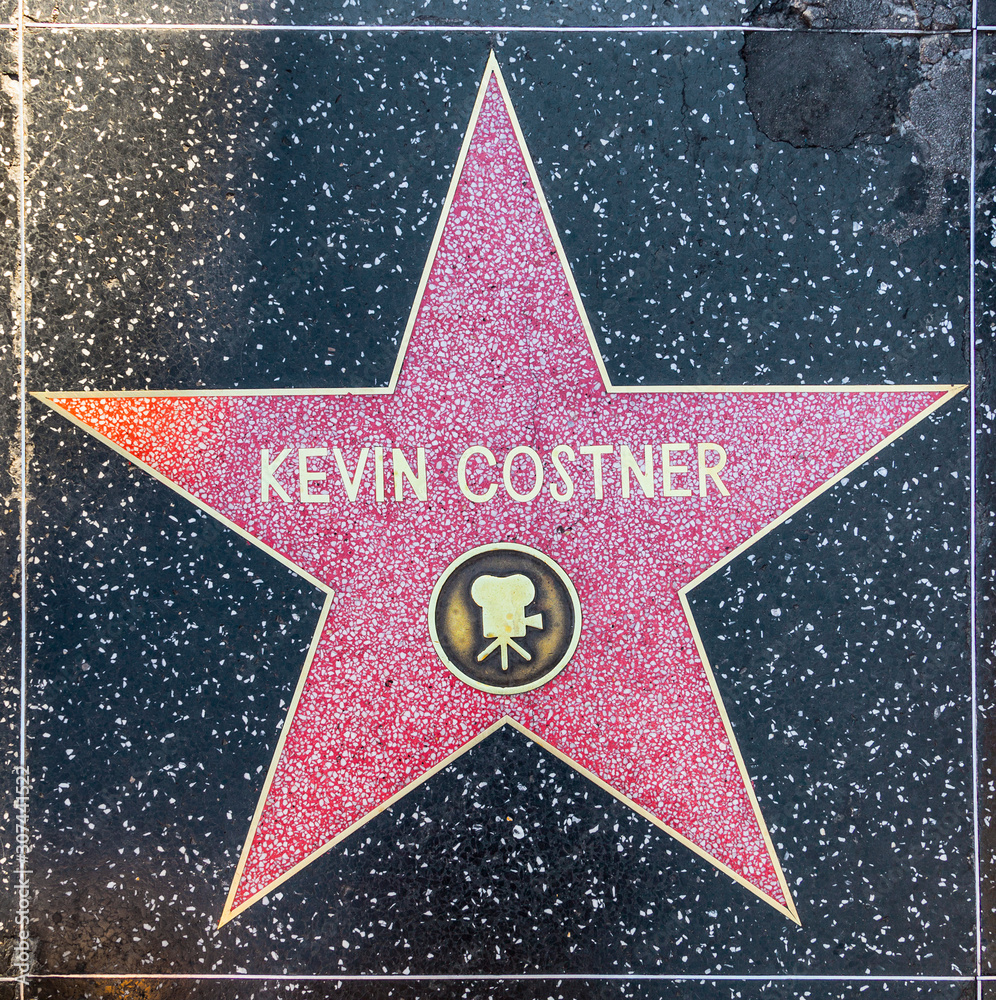 Kevin Costners star on Hollywood Walk of Fame Stock Photo | Adobe Stock