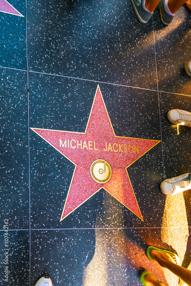 Michael Jacksons star on Hollywood Walk of Fame Stock Photo | Adobe Stock