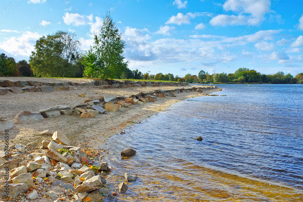 Senftenberger See Strand im Lausitzer Seenland - Senftenberg Lake beach ...