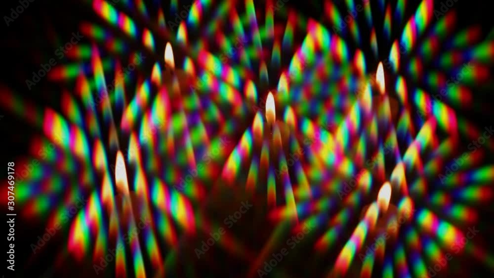 Diffraction of light from a candle flame as a set of diffraction orders ...
