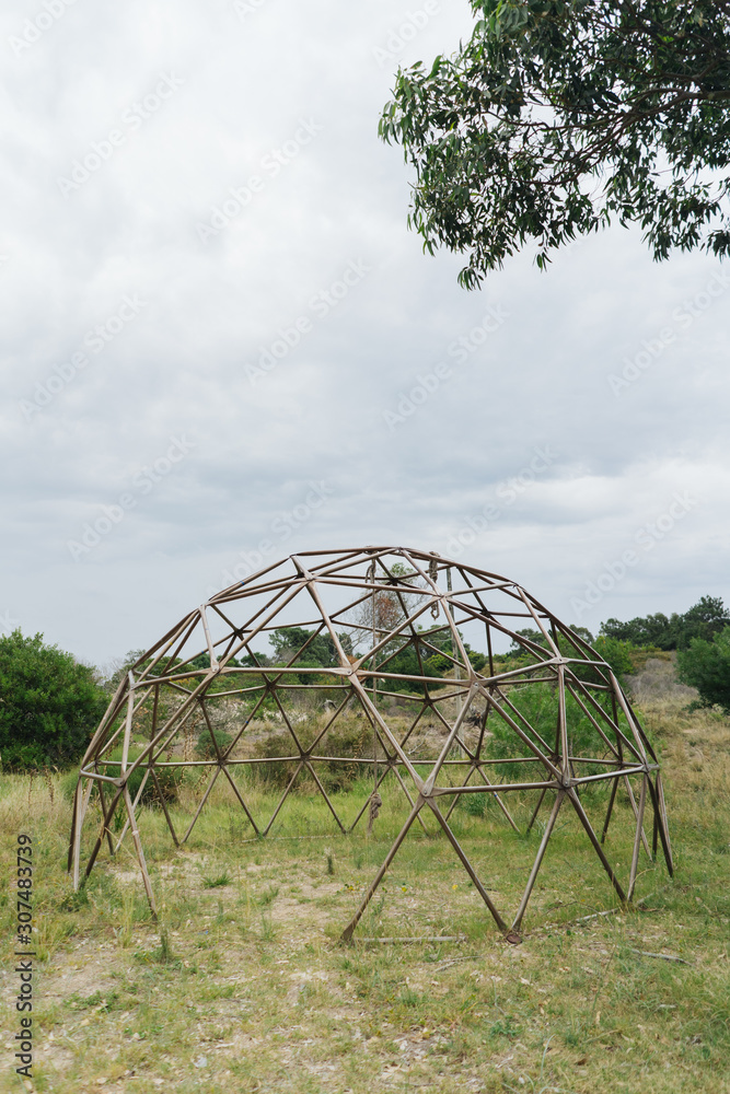 Geodesic Dome Outdoors. Stock Photo | Adobe Stock