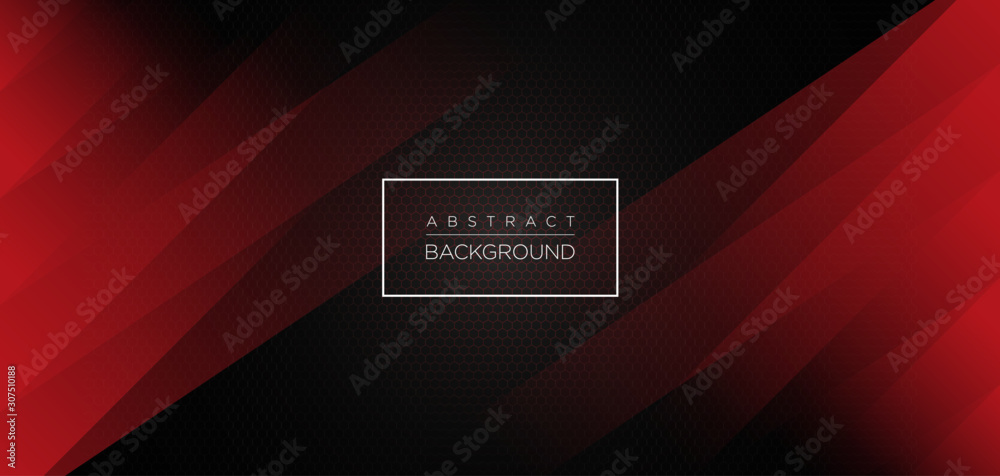 Modern Abstract Black Red Template Background Stock Vector | Adobe Stock