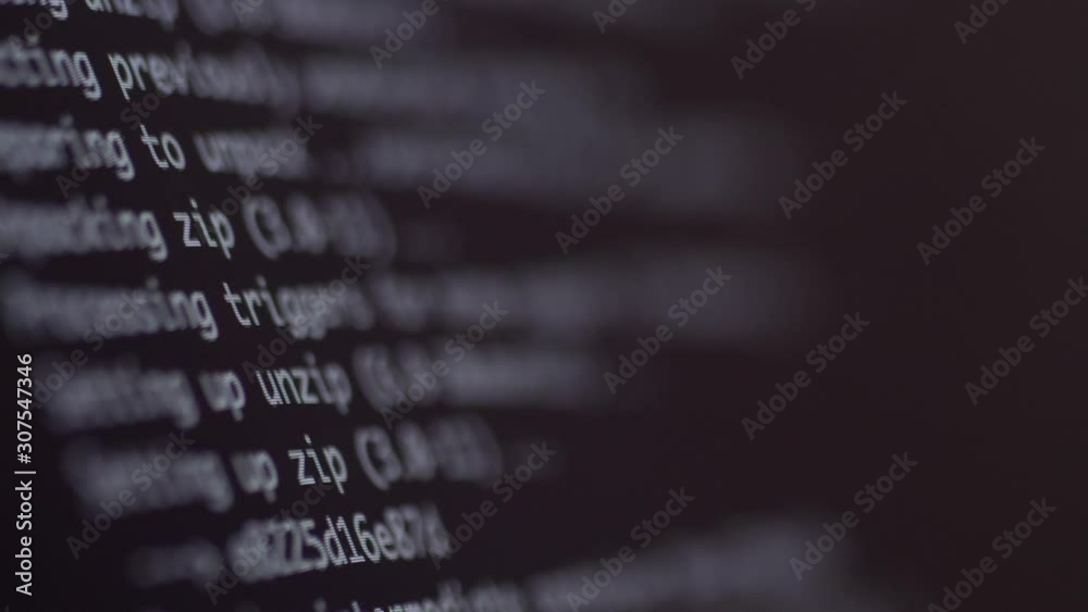 programming code development scrolling on computer screen 4k Stock ビデオ ...