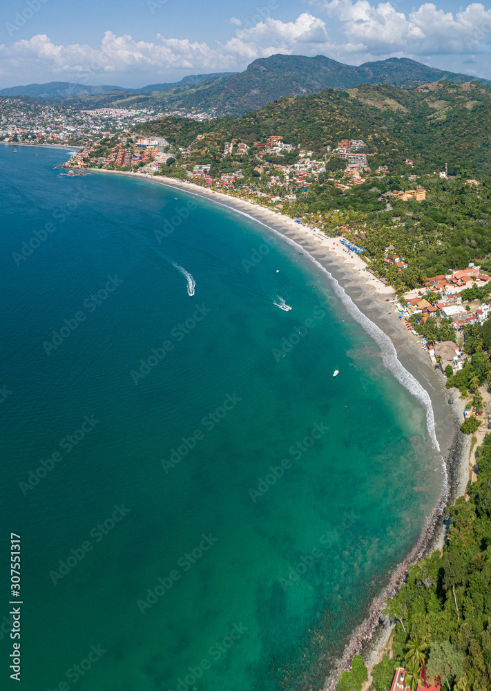 Playa La Ropa Zihuatanejo Stock Photo | Adobe Stock