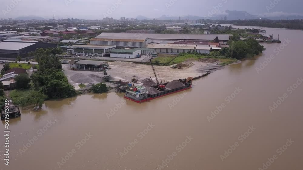 Vidéo Stock Kuching, Sarawak / Malaysia - December 5 2019: A top down ...