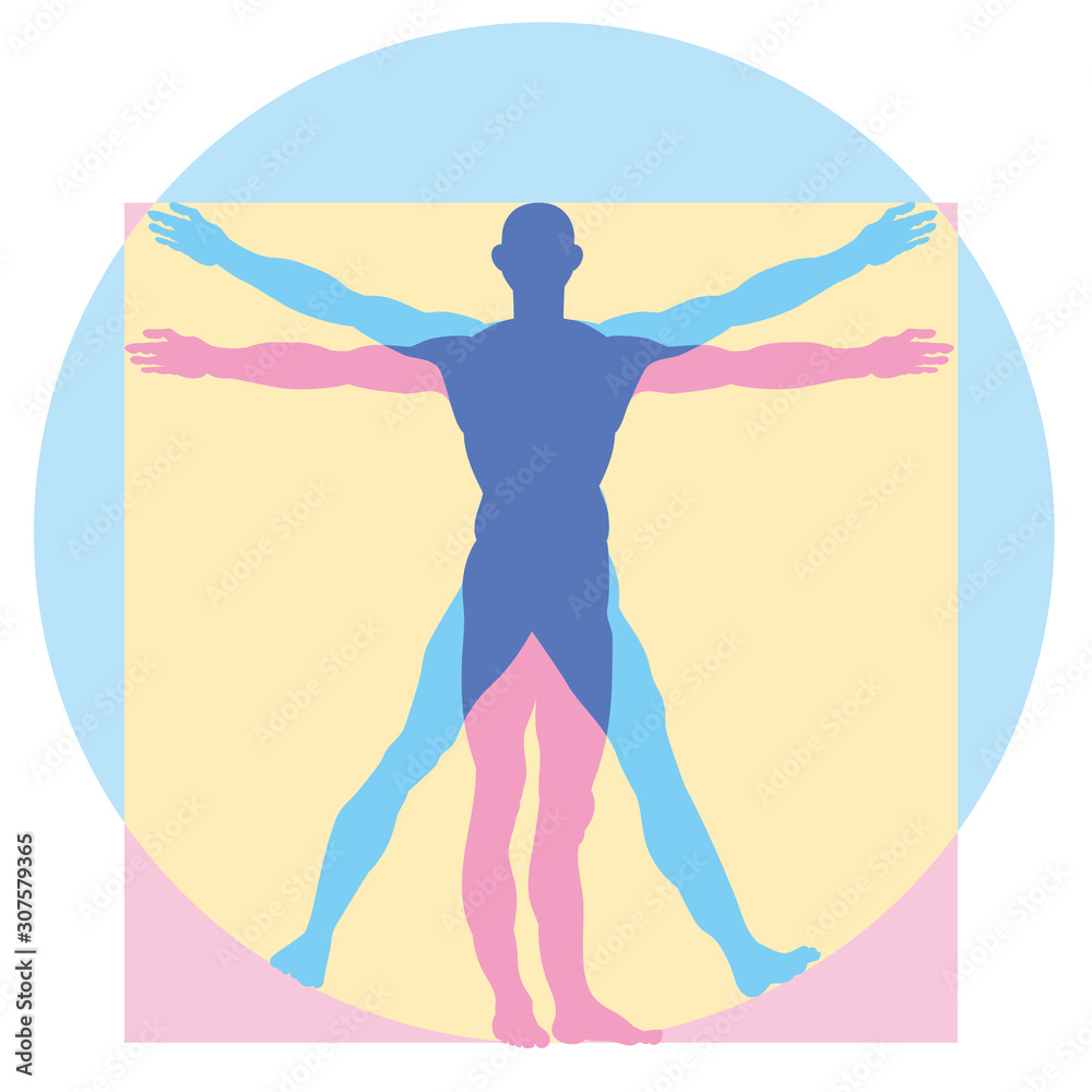 Medical, health, human body image illustration. An illustration of a ...