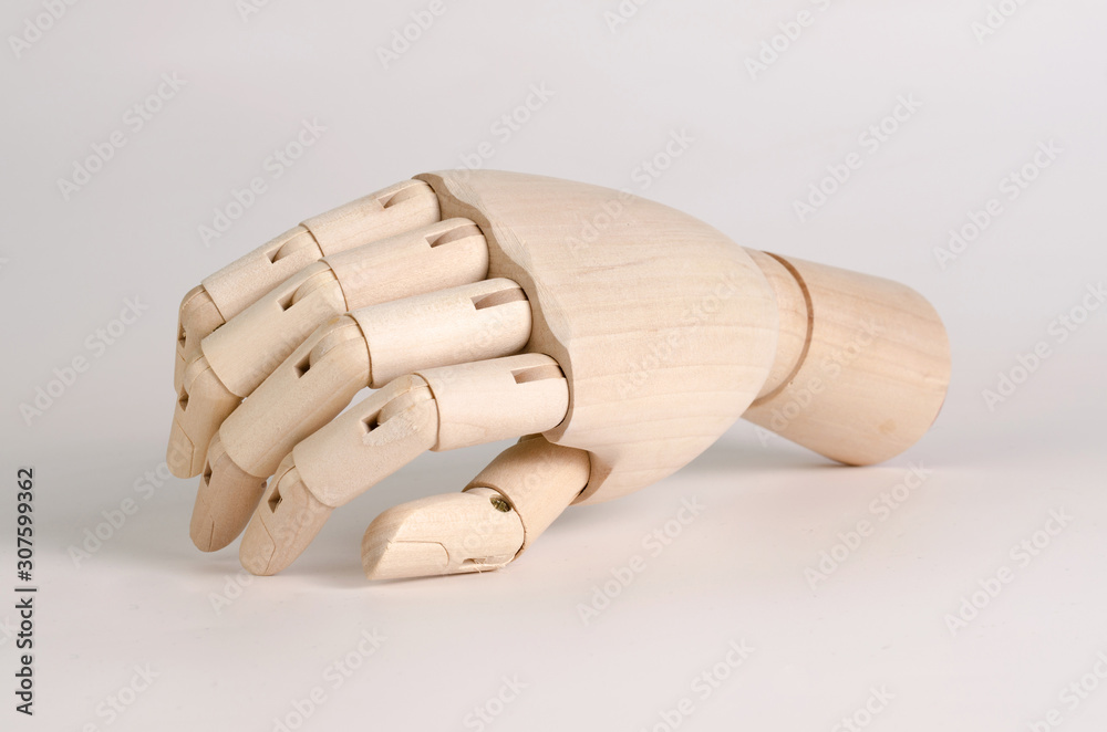 mano de madera modelo para dibujo Stock Photo | Adobe Stock