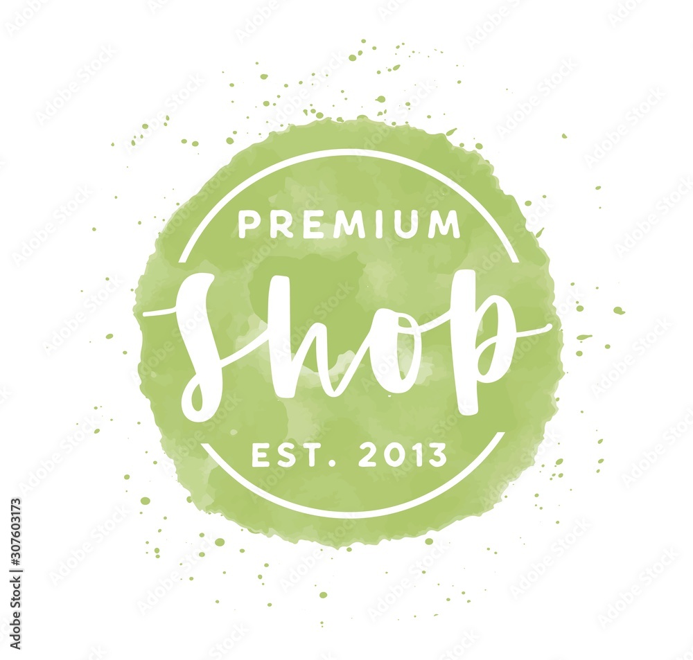 Premium shop logo vector illustration Stock Vector | Adobe Stock