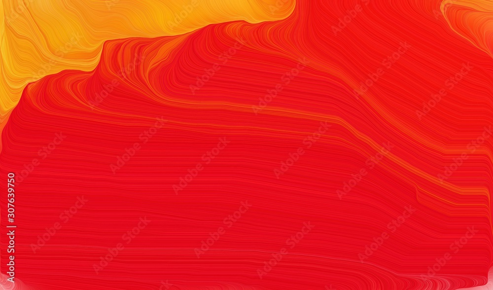 curvy background design with red, dark orange and orange red color ...