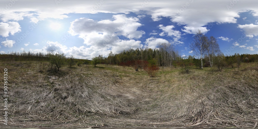 Spring landscape HDRI Panorama Stock Photo | Adobe Stock