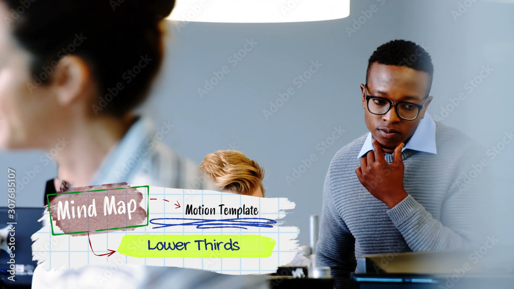 Mind Map Lower Thirds Stock Template | Adobe Stock