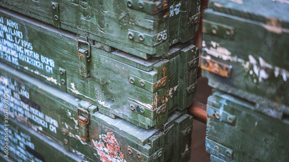 Military Ammo Crate Storage Chest Stock Photo | Adobe Stock