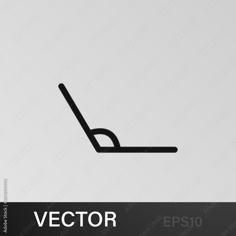 obtuse angle icon. Elements of Geometric figure icon for concept and ...