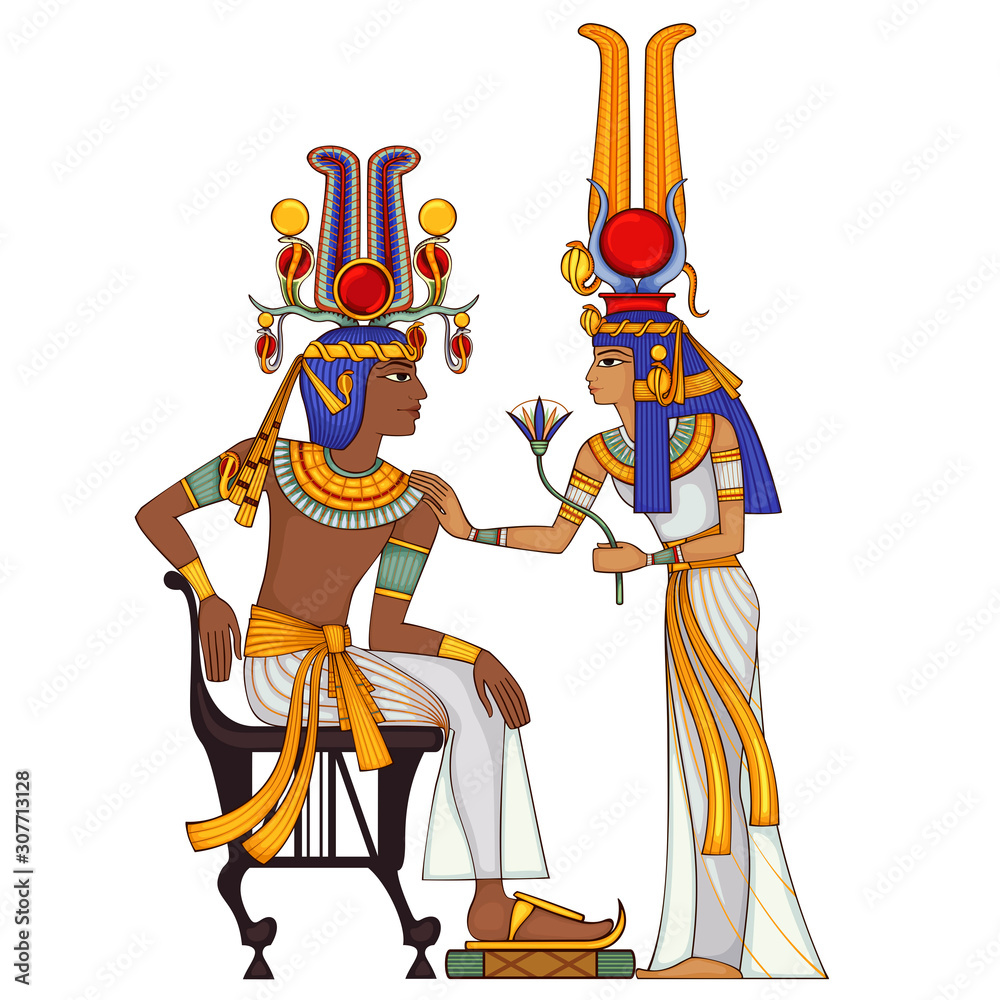 Poster Egyptian hieroglyph and symbol Ancient culture sing and design ...
