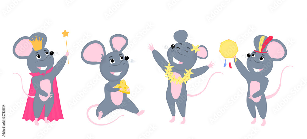 Group Of Mice Clipart