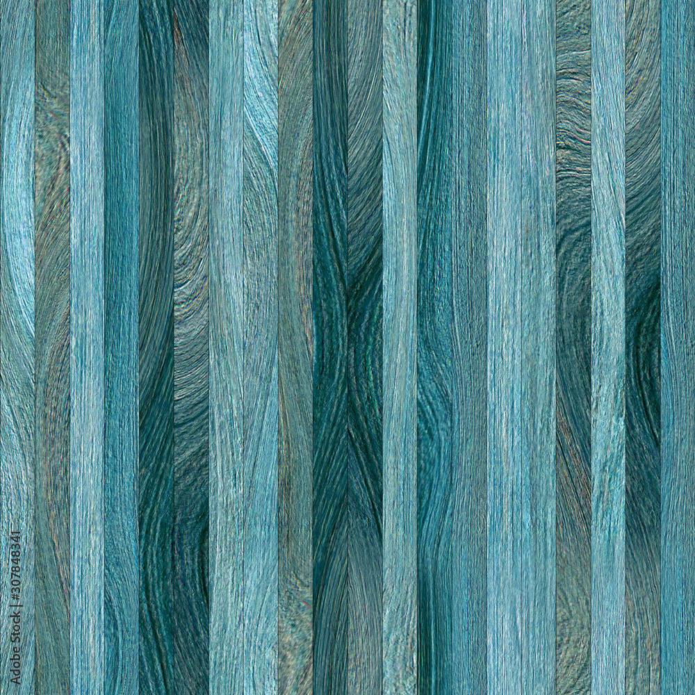seamless teal wooden planks texture, 3D illustration Stock Illustration ...
