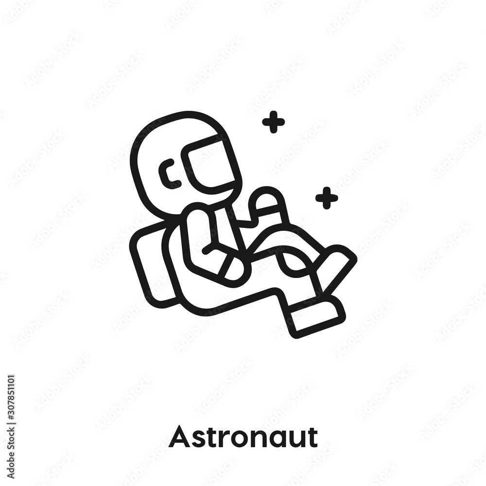 astronaut icon vector. astronaut icon vector symbol illustration ...